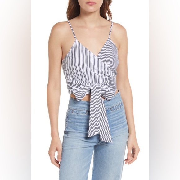 Treasure & Bond | Tops | Nwt Treasure Bond Stripe Wrap Camisole In ...